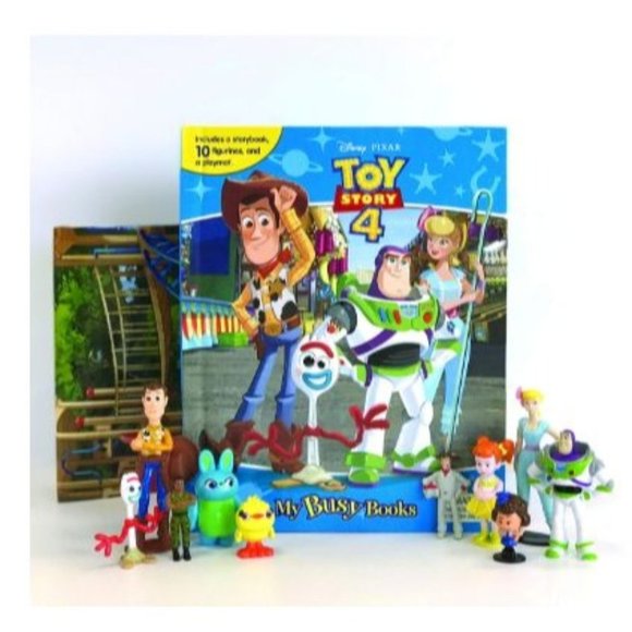 Disney Pixar | Toys | My Busy Books Toy Story 4 Disney Pixar Storybook ...